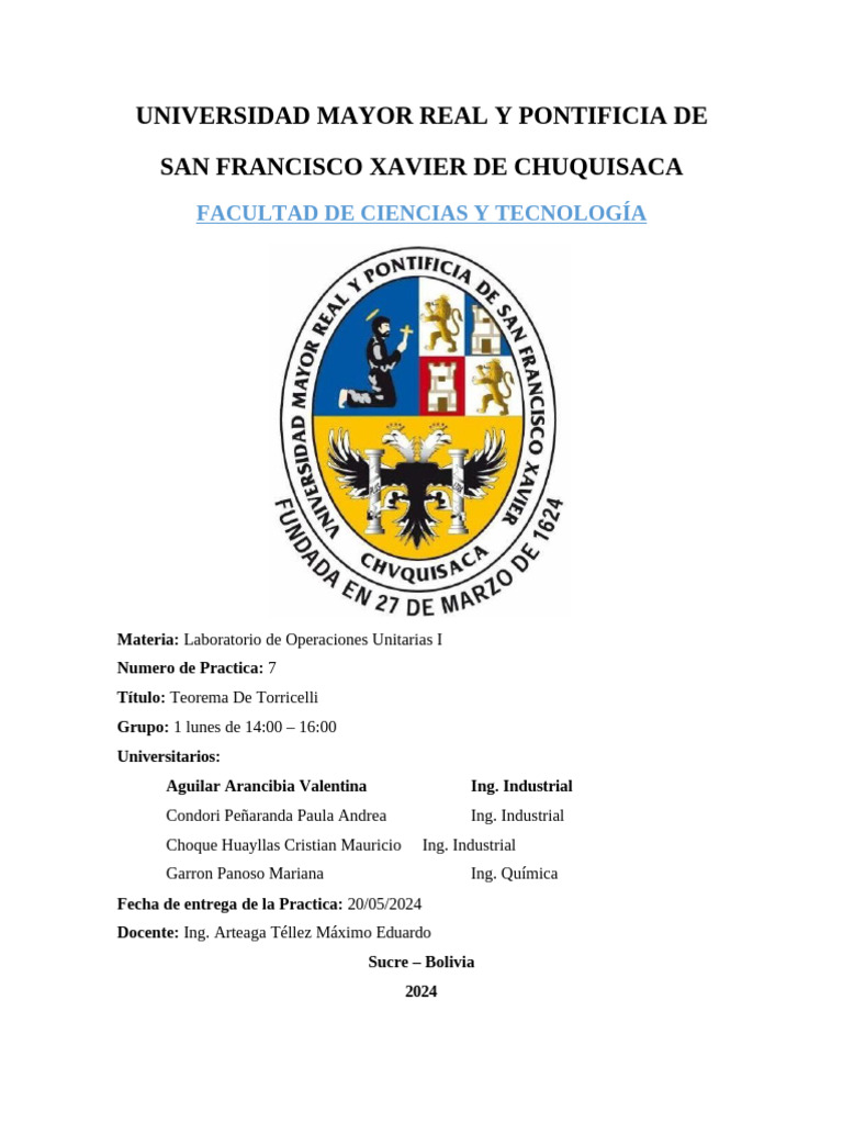 Informe 7 Ope1 | PDF | Física Aplicada e Interdisciplinaria | Gases
