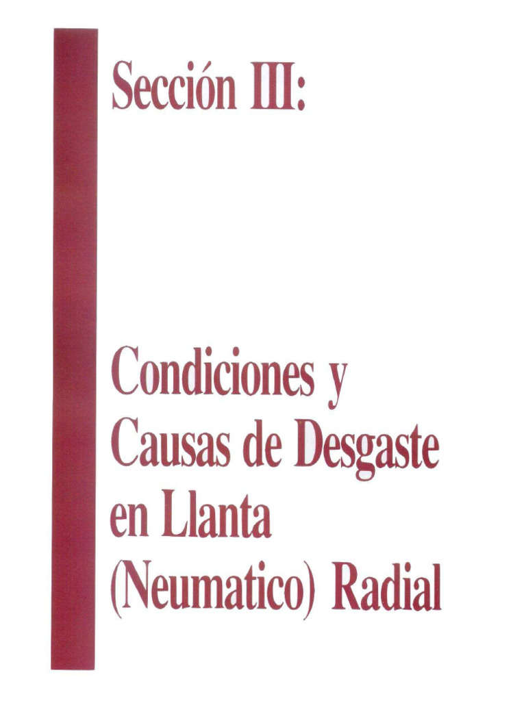 TMC Condiciones de Llantas Parte 3 | PDF
