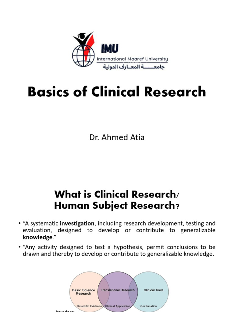 Basics of Clinical Research | PDF | Clinical Trial | Experiment