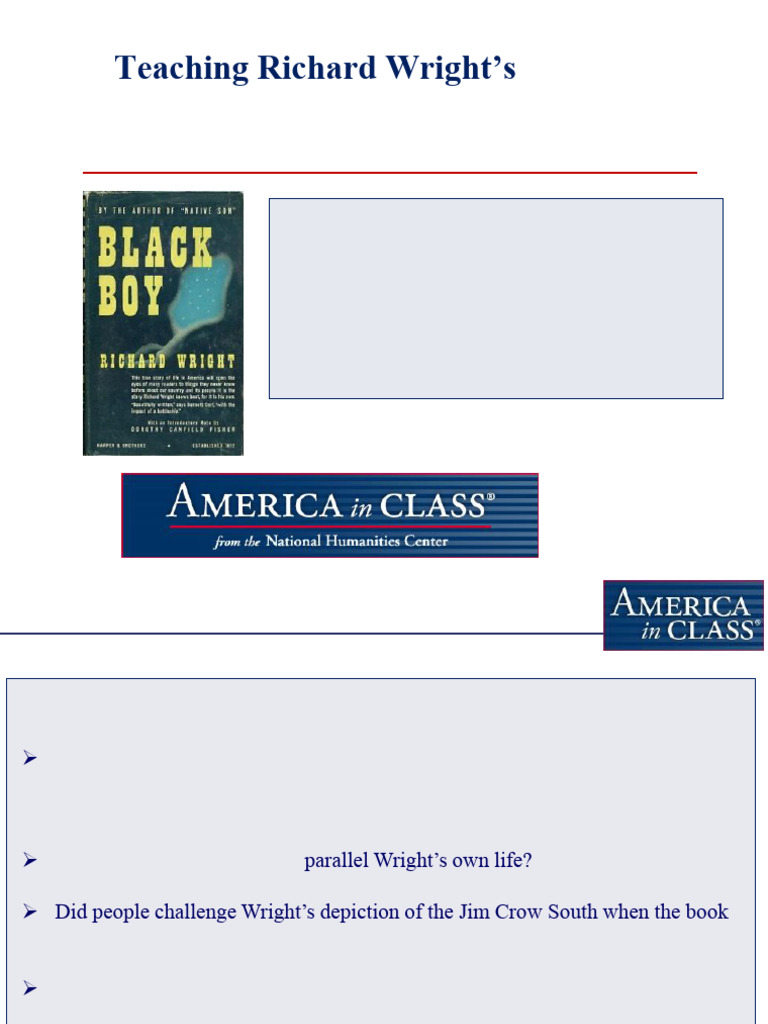 WEB Black Boy Presentation | PDF