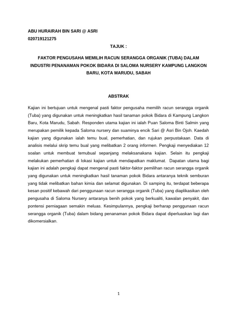 kerja kursus pengajian am | PDF