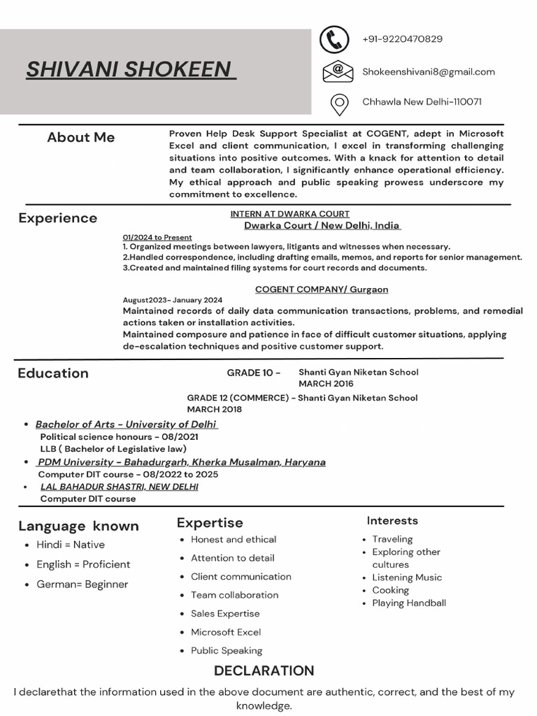 Shivani Resume | PDF