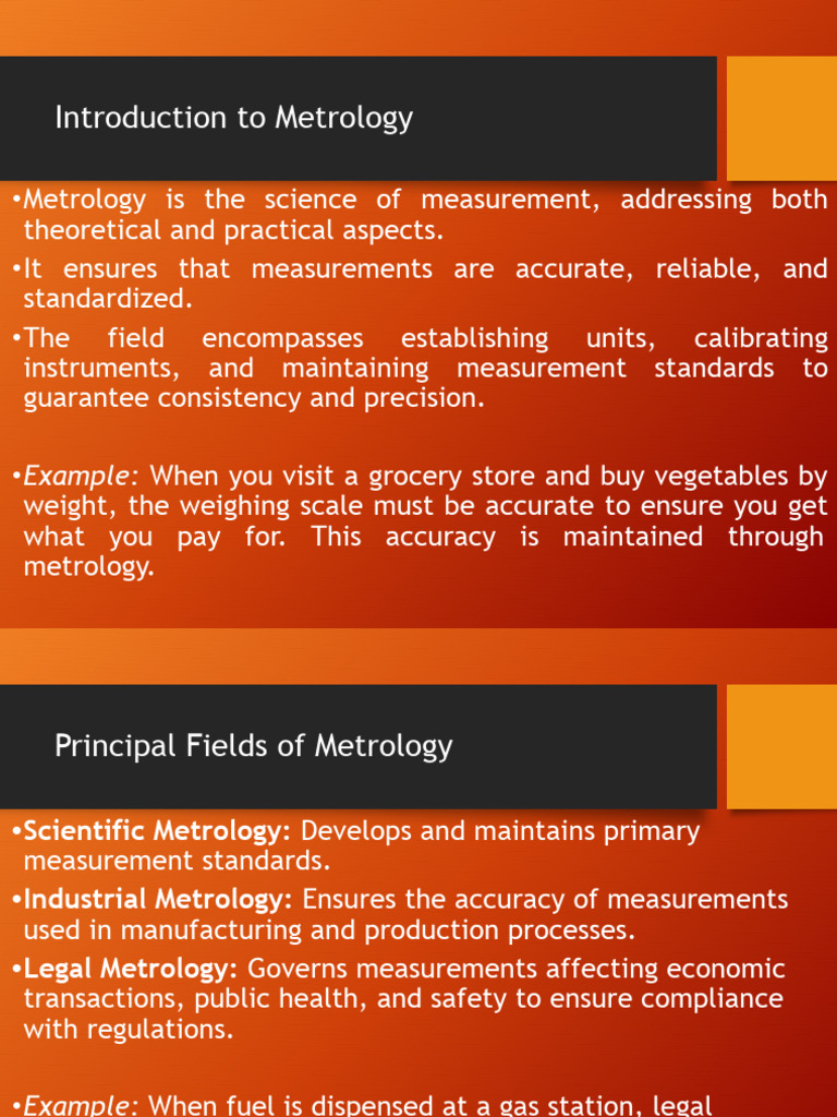03-Lecture 3 - Metrology | PDF | Metrology | Measurement