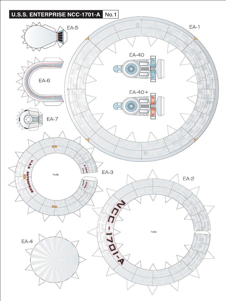 Star Trek Enterprise 01 Printable Papercraft | PDF