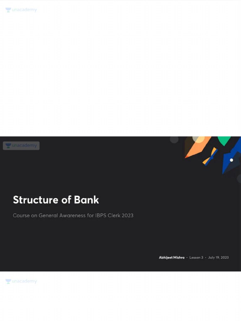 Structure of Bank With Anno | PDF