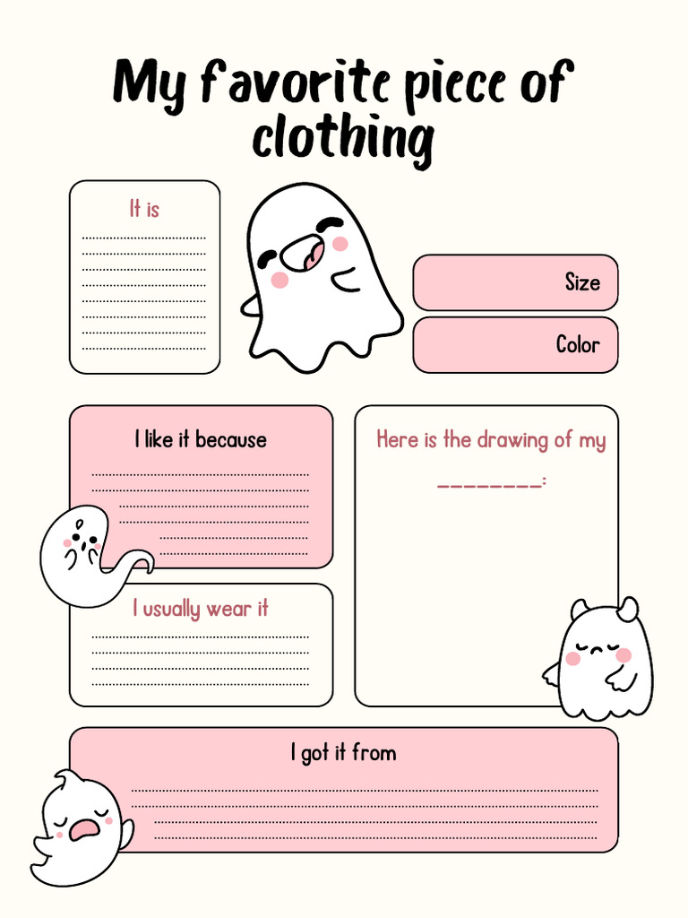 My Favorite Piece of Clothing | PDF