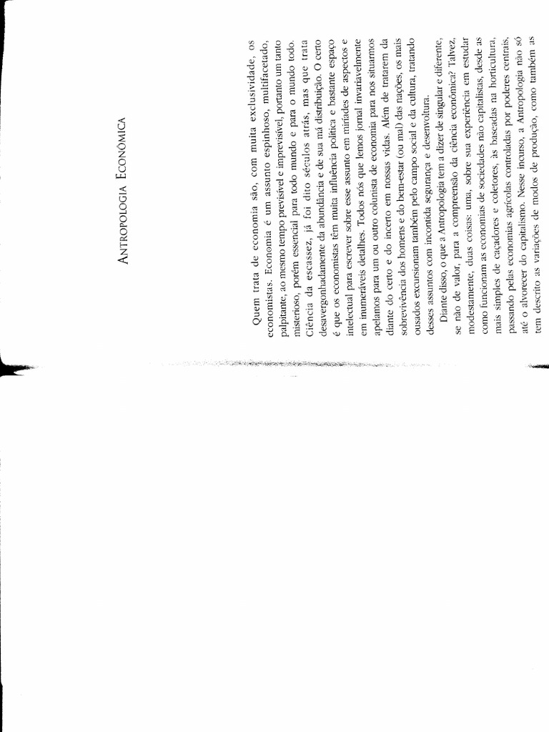 Mercio Gomes Antropologia Economica Mercio | PDF