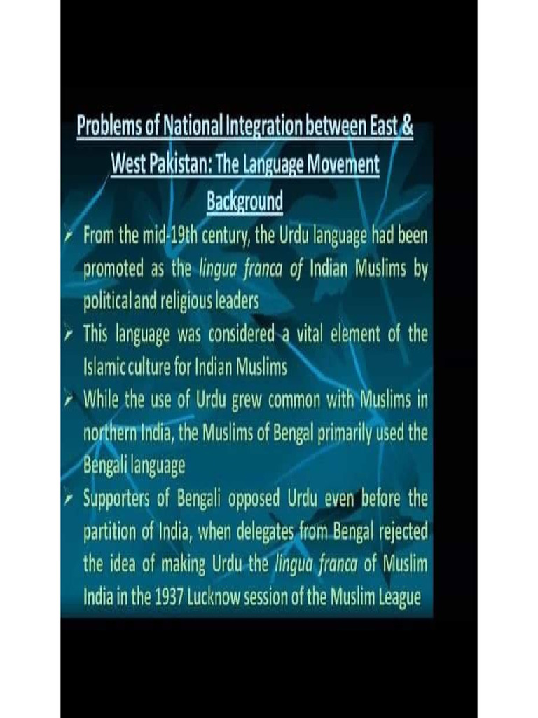 Language Movement | PDF