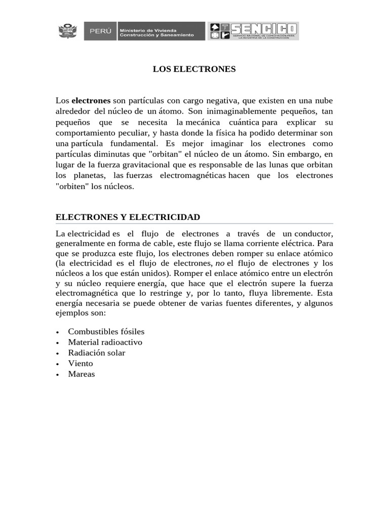 Folleto 5-Los Electrones | PDF