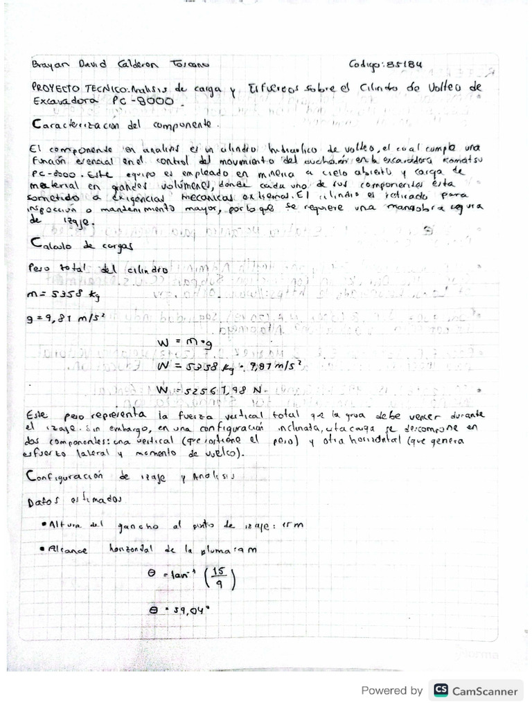 Proyecto Cilindro | PDF