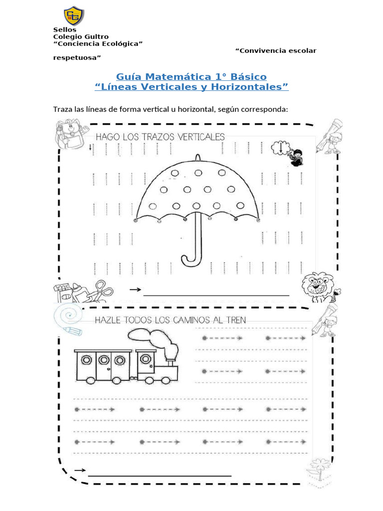 Guía Lineas Verticales y Horiz. | PDF