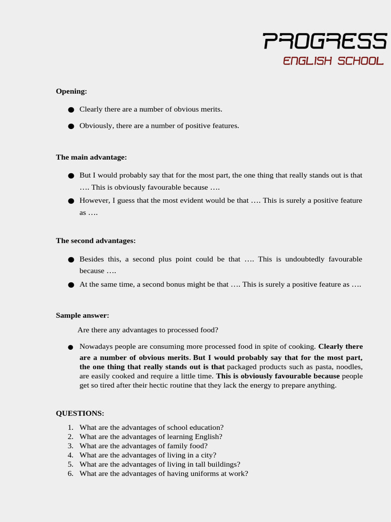 24 Урок - Part 3 - Advantages | PDF