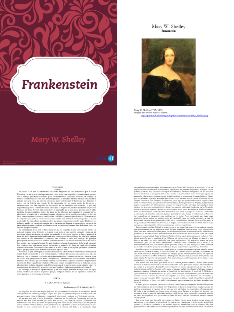 Frankenstein - Mary - Shelley (N-Up 2x1) | PDF | Amor | Mary Shelley