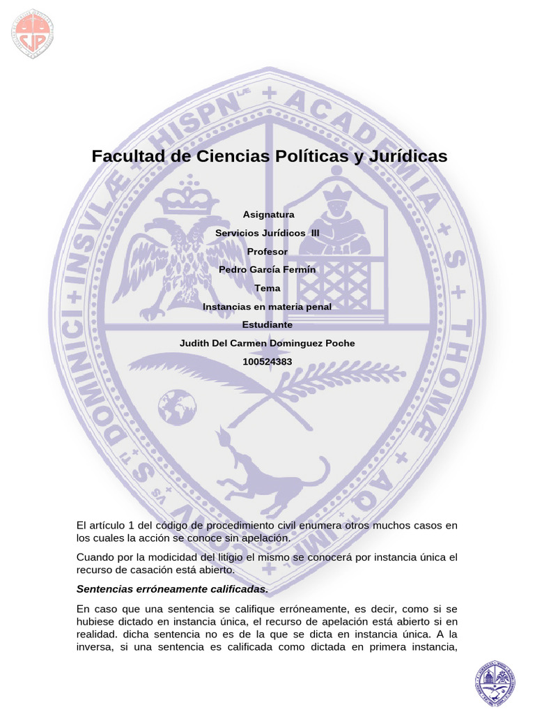 Instancias | PDF | Apelación | Queja