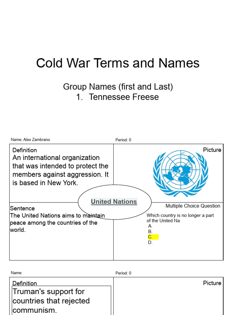Cold War Terms and Names | PDF | Nato | Cold War