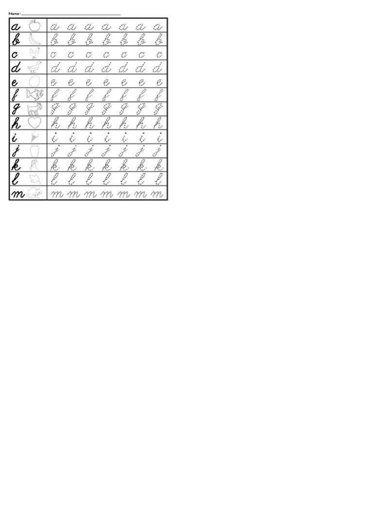 Abc S Cursive 1 | PDF