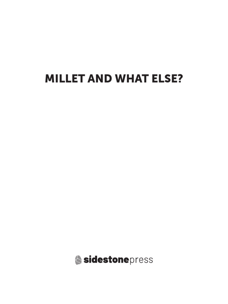 Traditional Millet Cultivation in The Ib | PDF | Agriculture | Cereals