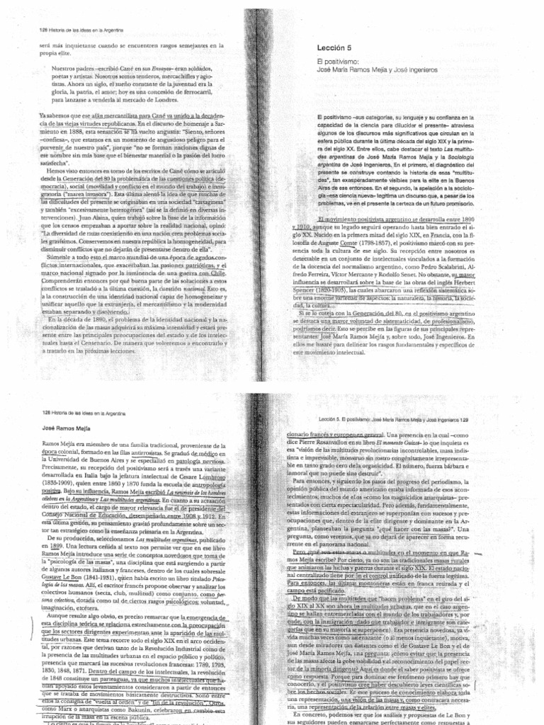 TERAN, O - Historia de Las Ideas en La Argentina HASTA LECCIÓN 6 INCLUSIVE-63-77 Organized[1] | PDF