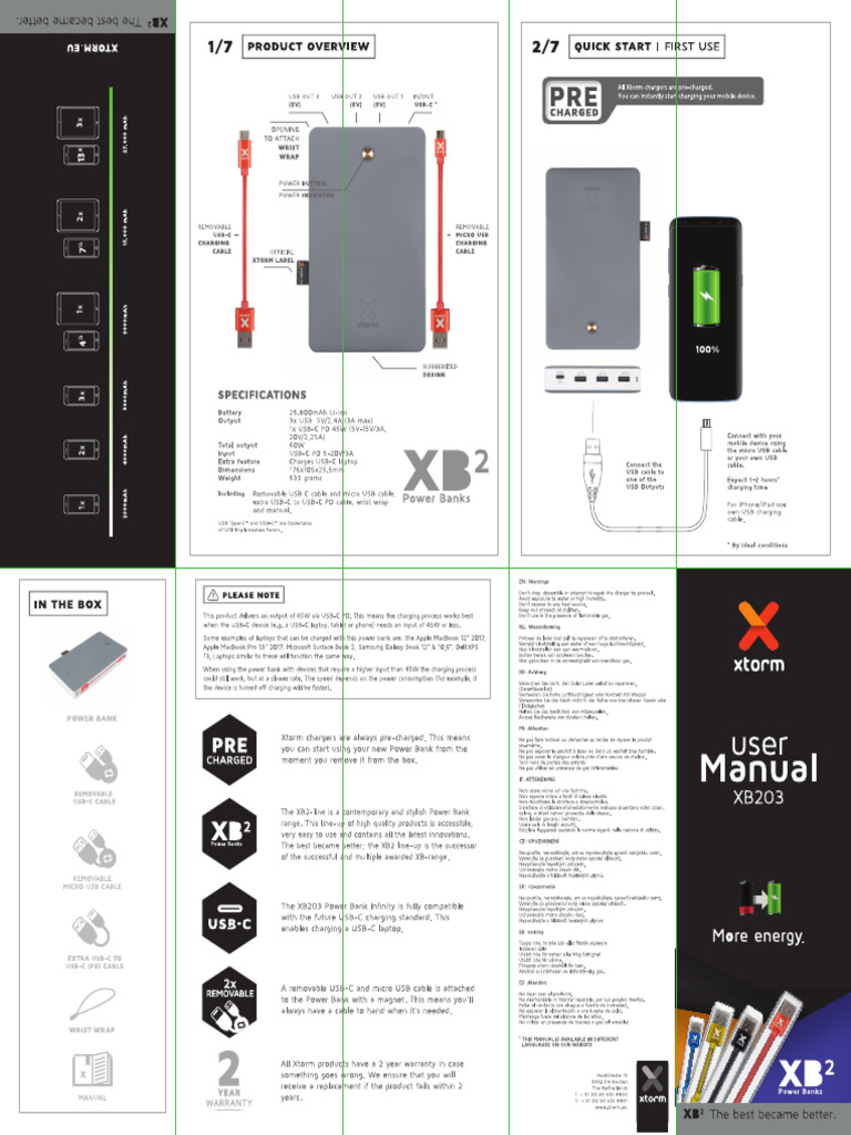 Powerbank Info Instructions | PDF