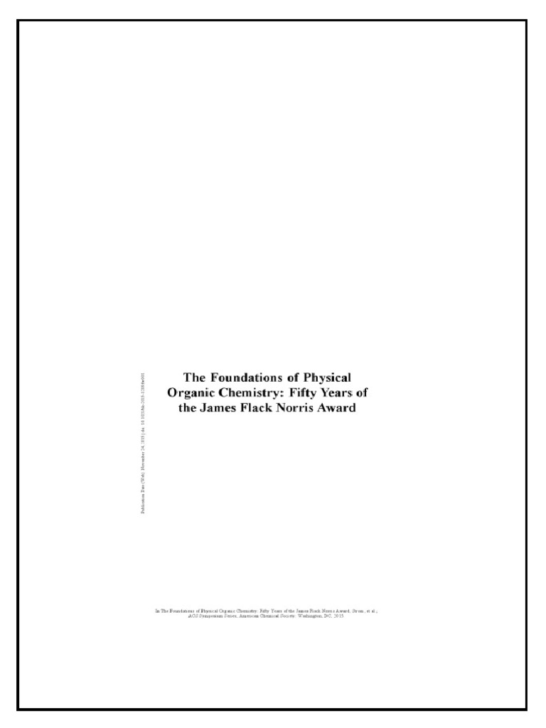The Foundations of Physical Organic Chemistry Fifty Years of The James ...
