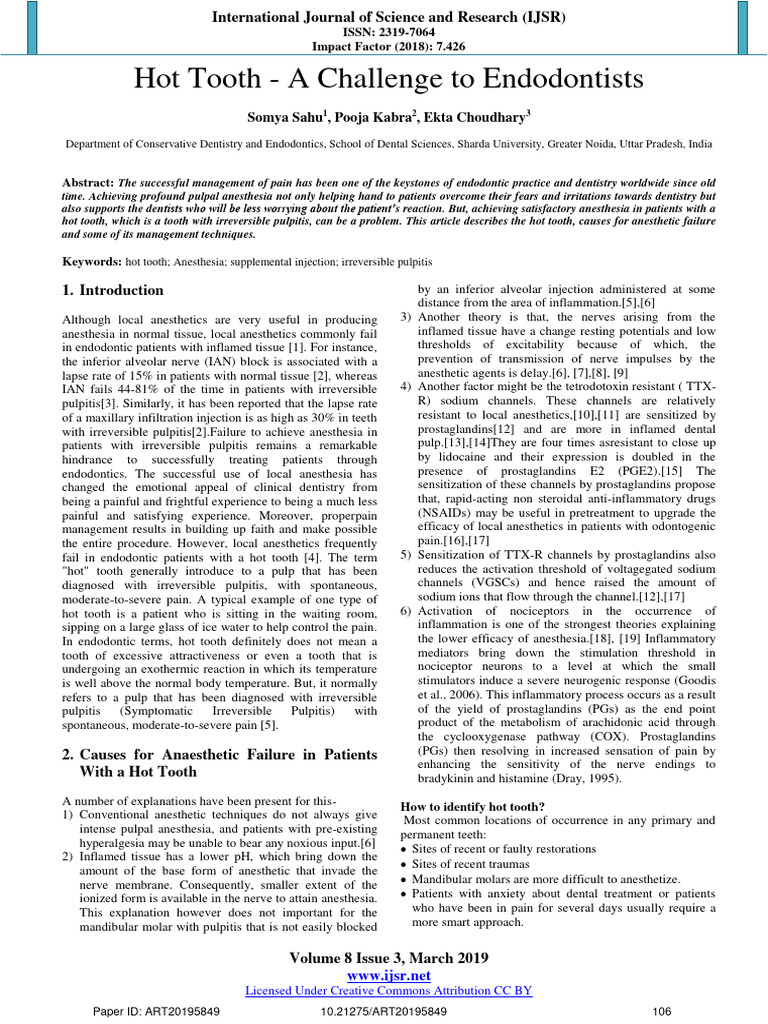 Causes For Anaesthetic Failure in Patien | PDF | Anesthesia ...