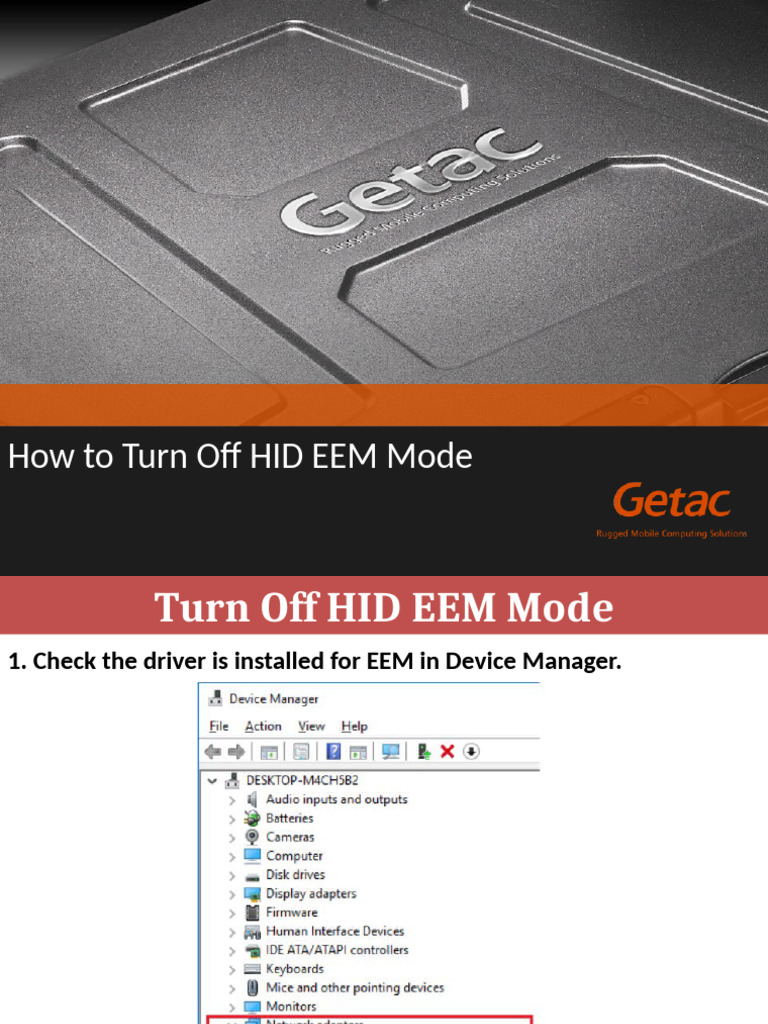 How To Turn Off HID EEM Mode | PDF