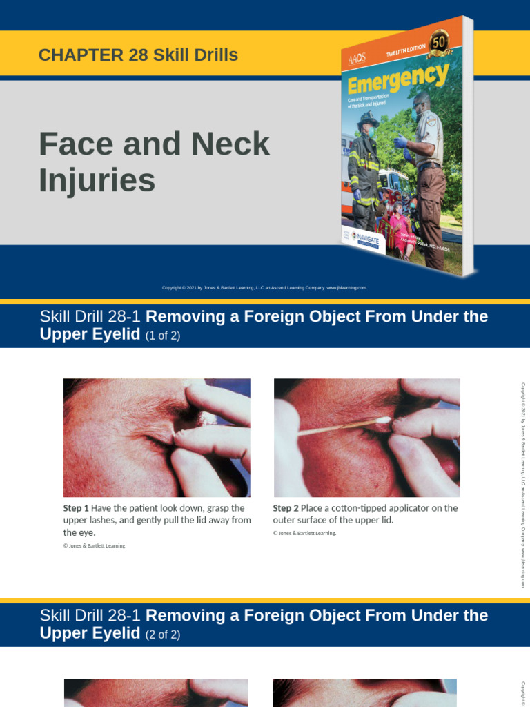 Face and Neck Injuries Skills | PDF