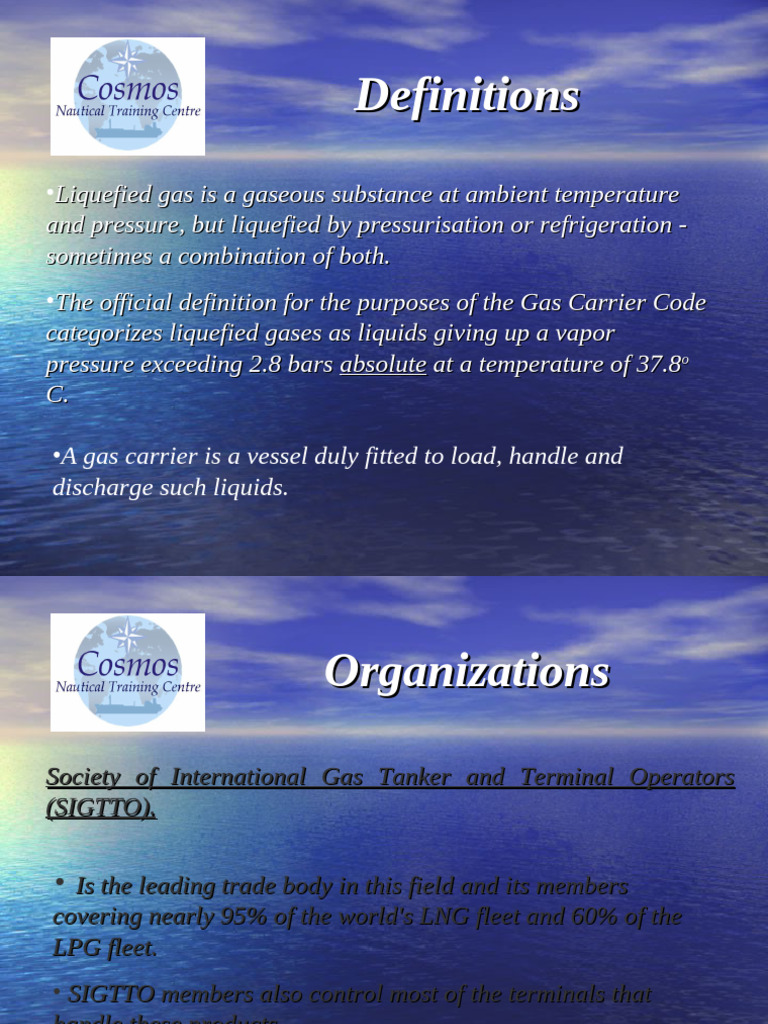 Course Presentation | PDF | Liquefied Petroleum Gas | Liquefied Natural Gas