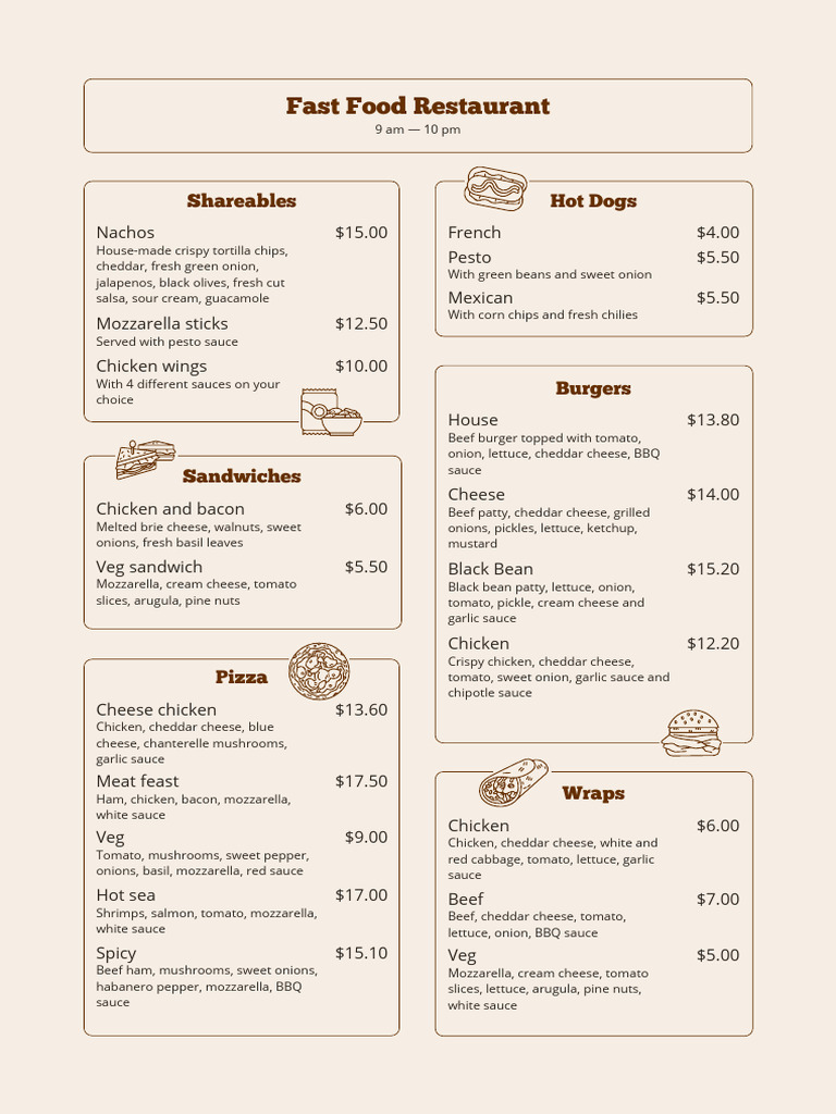Healthy Sand Menu Options | PDF | Sauce | Hamburgers