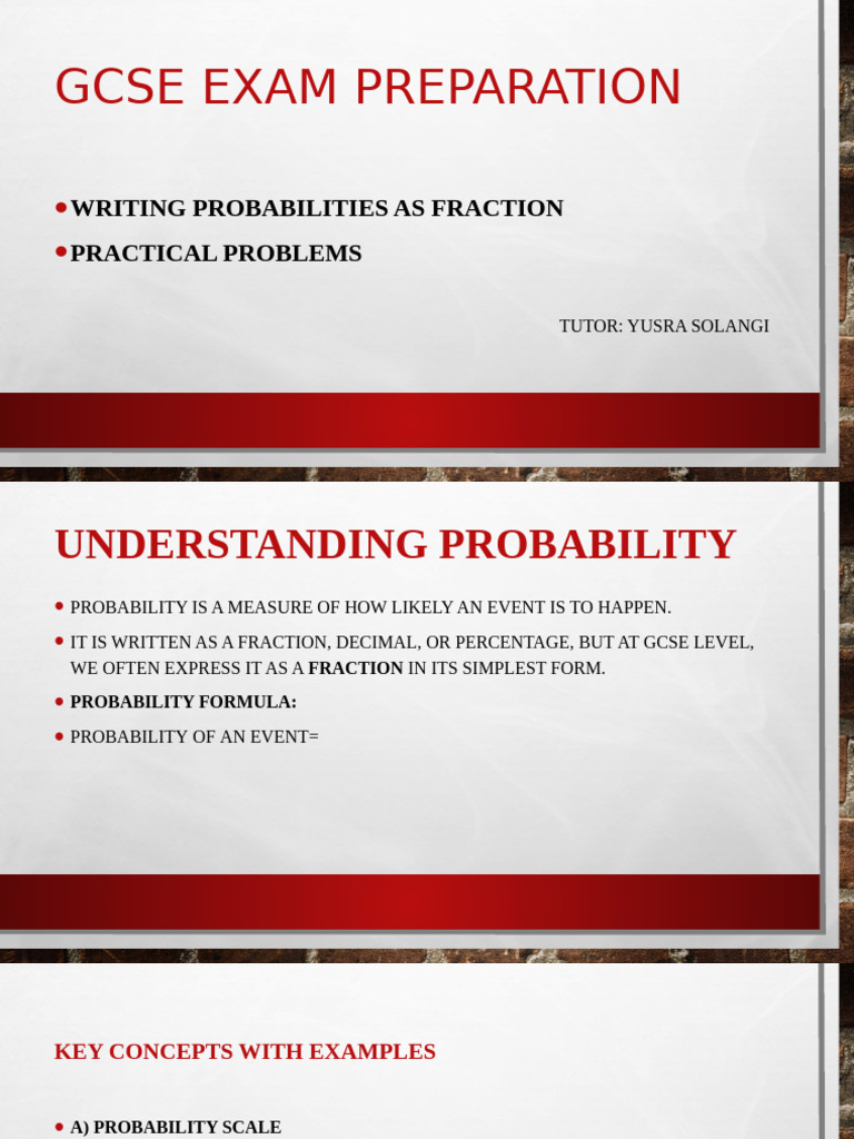 Understanding Fractions in Probability | PDF | Probability | Dice