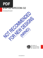 ESP32S - Datasheet | PDF