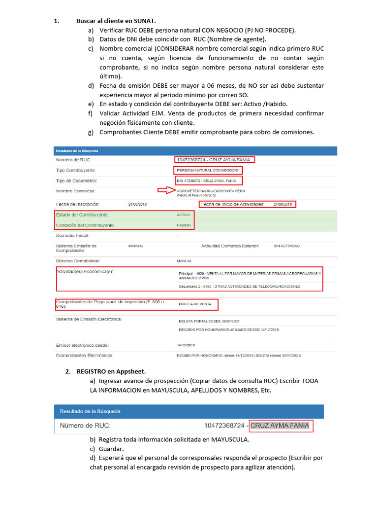 Guia Registro de Prospecto | PDF