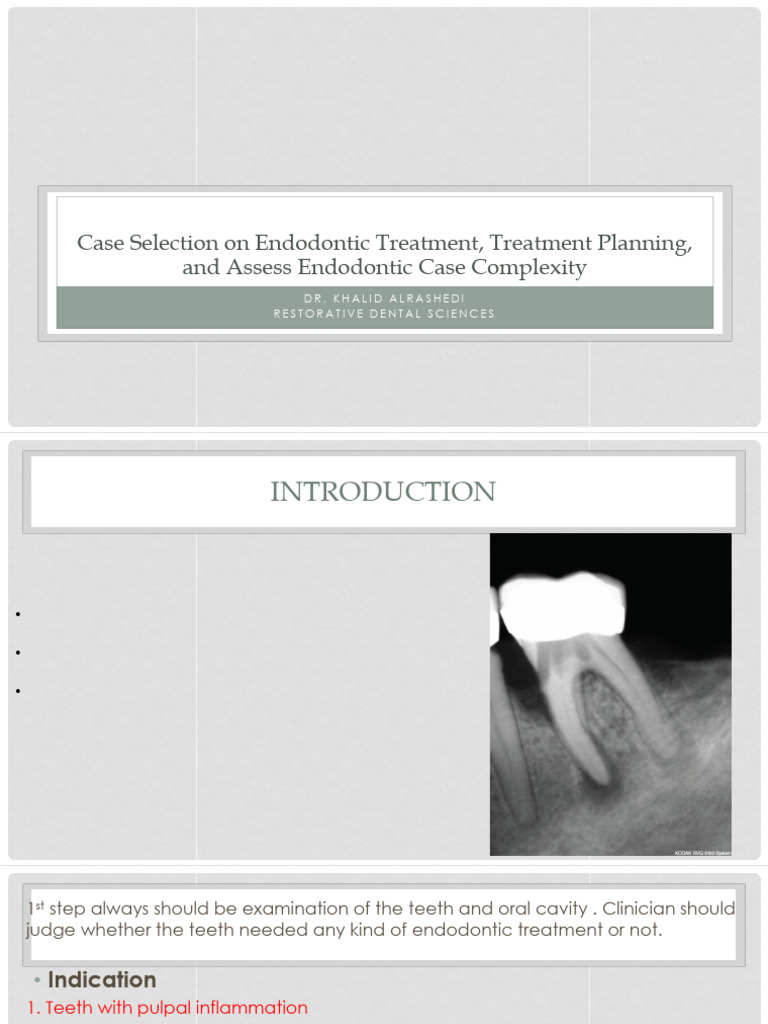 AAE Endodontic Case Difficulty Guide | PDF | Clinical Medicine ...