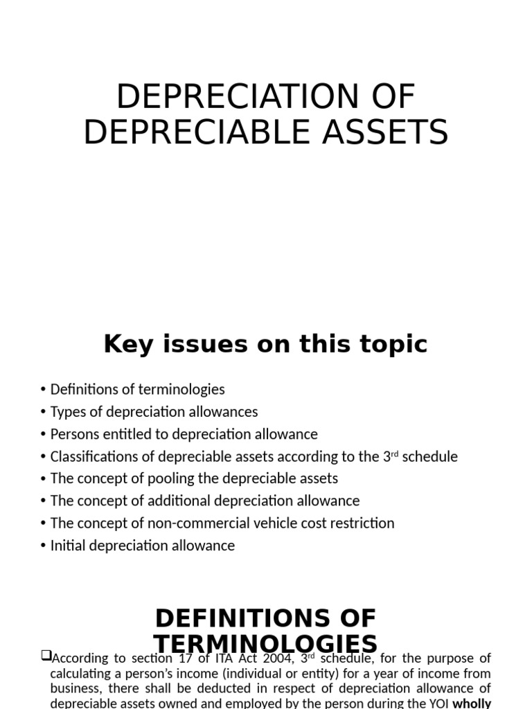 Depreciation of Depreciable Assets | PDF | Depreciation | Expense