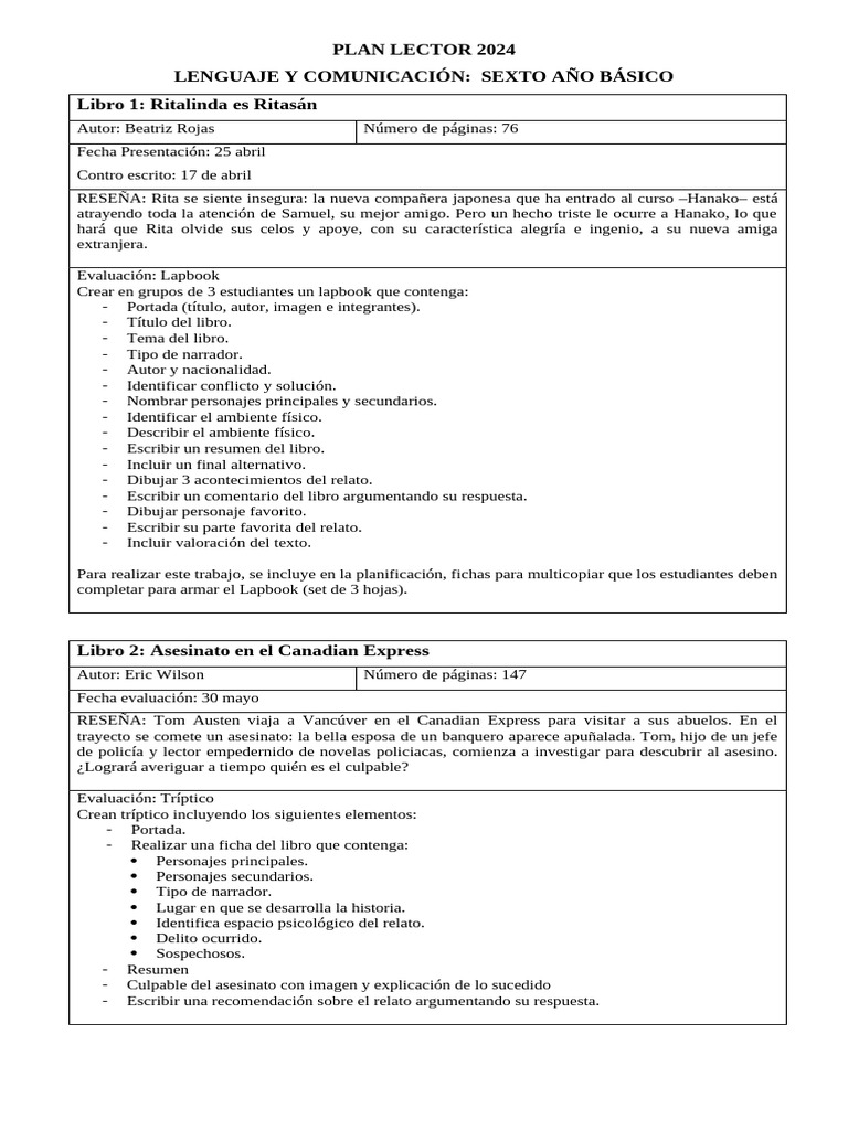 Plan Lector 2025 Pdf