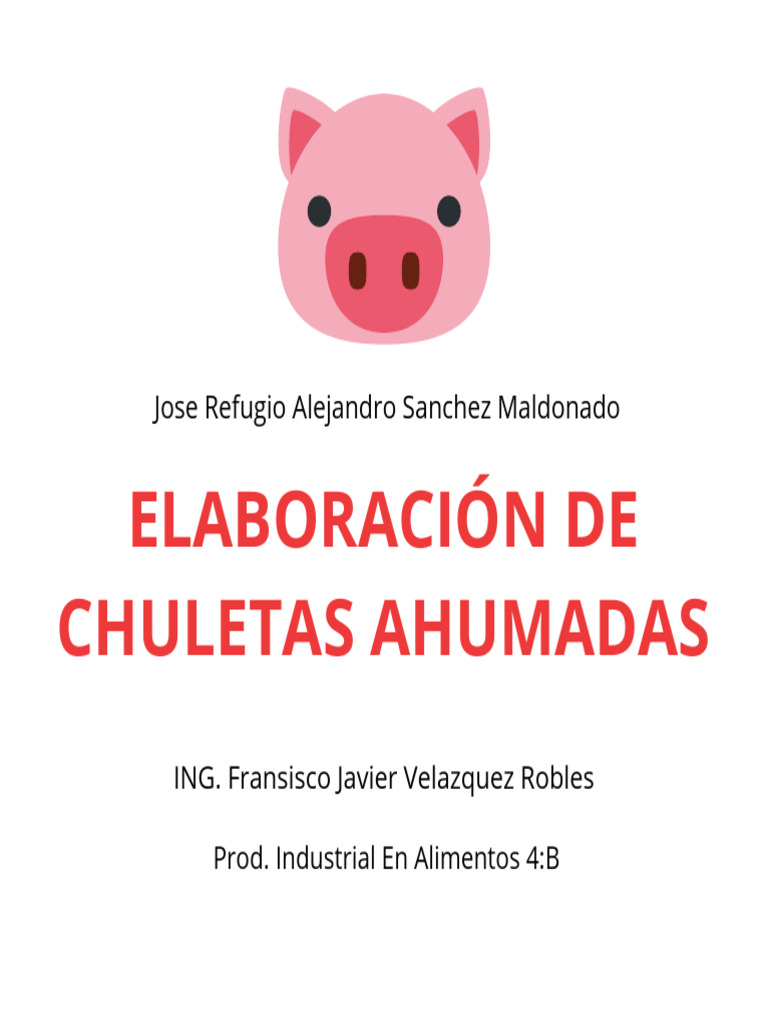 Elaboración de Chuletas Ahumadas | PDF | Carne | sal
