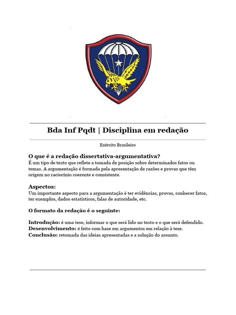 Bda Inf PQDT - Disciplina em Redação | PDF