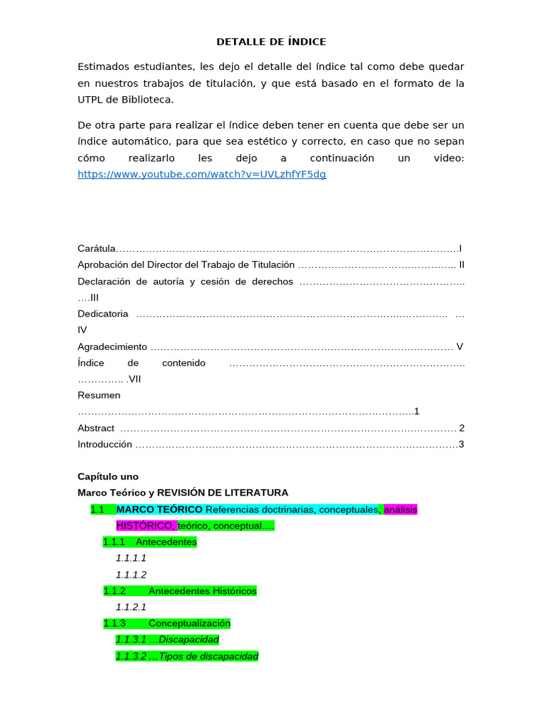 Detalle de Ínidce Completo TT | PDF | Metodología | Science