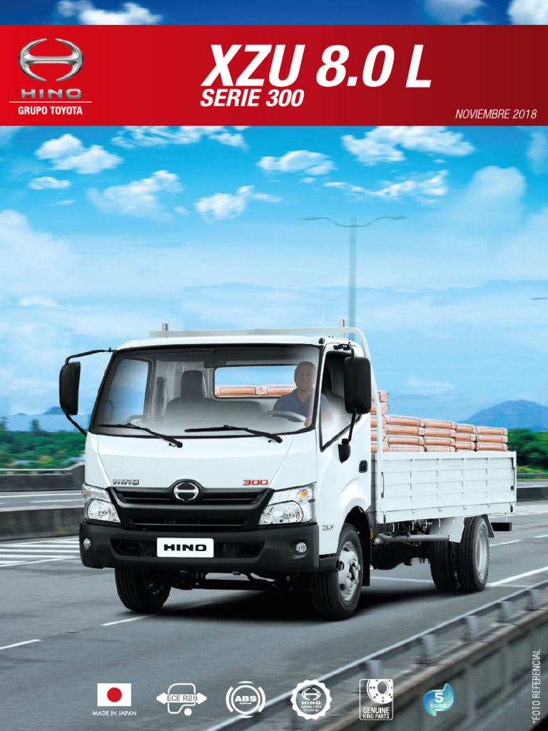 Ficha Tecnica Modelo XZU 8.0 Marca Hino | PDF