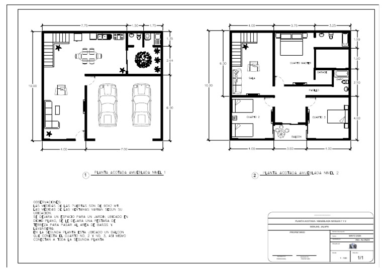 PLANO ACOTADO AMUEBLADO DF SEM | PDF