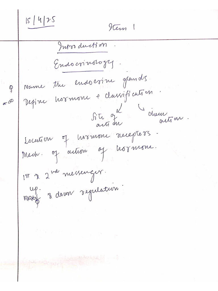 Endocrine Item 1 | PDF