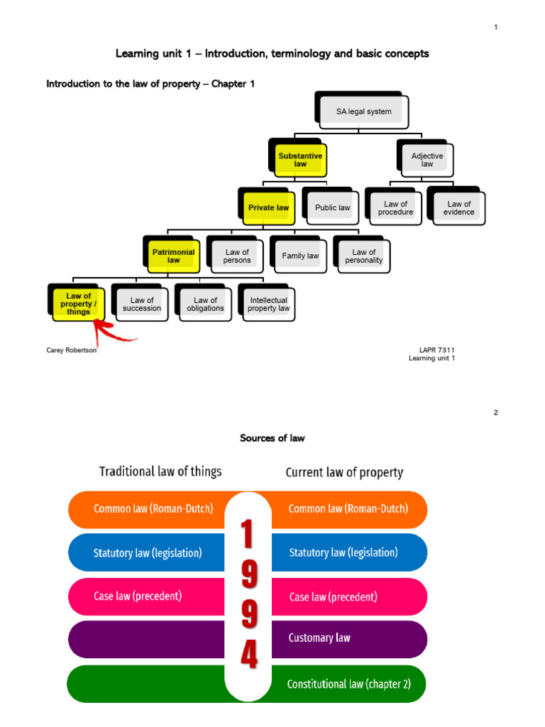 LAPR 7311 - Learning Unit 1 2025 | PDF | Property | Real Property