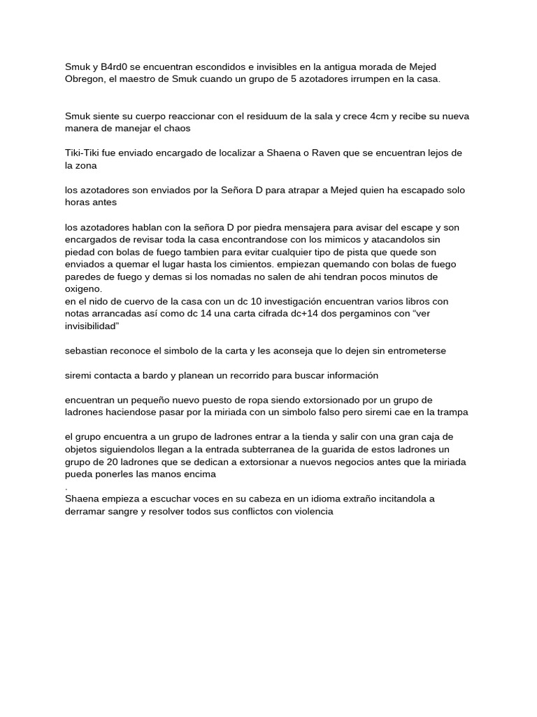 Aventura de Smuk y B4rd0 en la Morada de Mejed | PDF