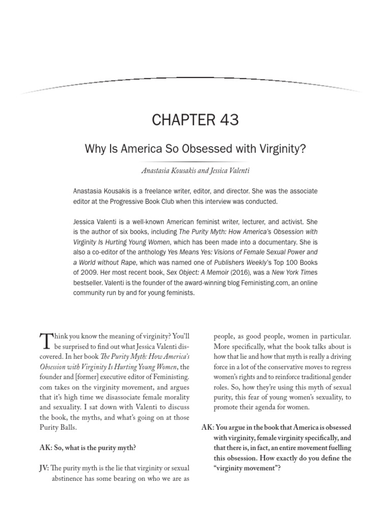 Why Is America So Obsessed With Virginity | PDF | Virginity | Feminism