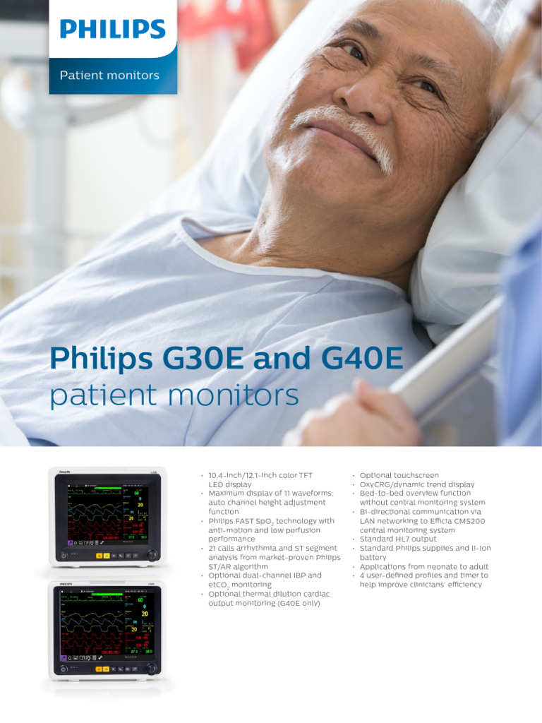 Philips G40E Patient Monitor Overview | PDF | Cardiovascular System
