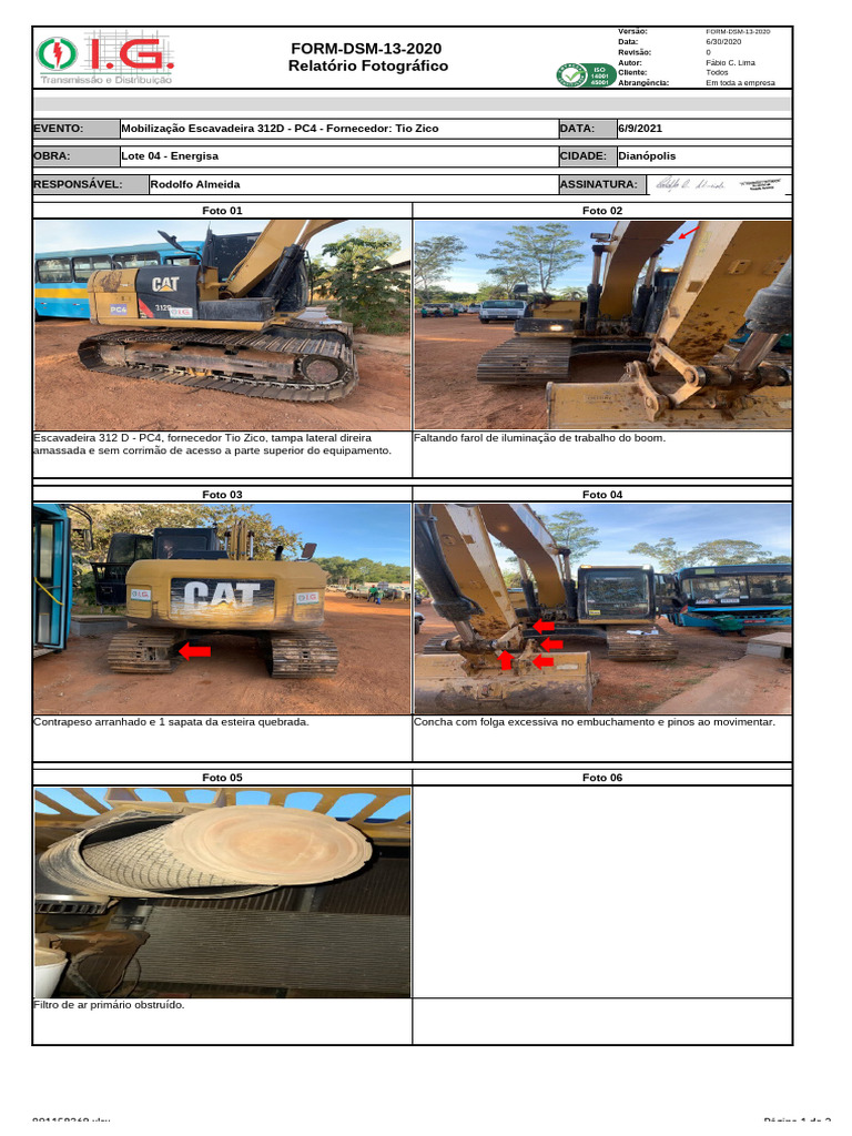 FORM-DSM-13-2020 - Relatório Fotográfico | PDF