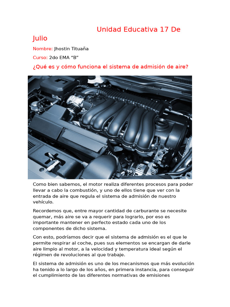 Motores | PDF | Acelerador | Cambiar