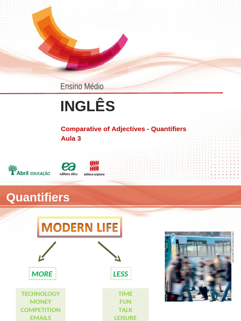 aula3-comparative-of-adjectives-quantifiers (2) | PDF | Plural | Noun