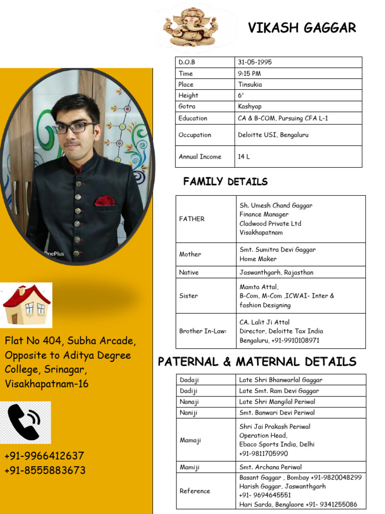 Vikash Biodata 6.23 | PDF