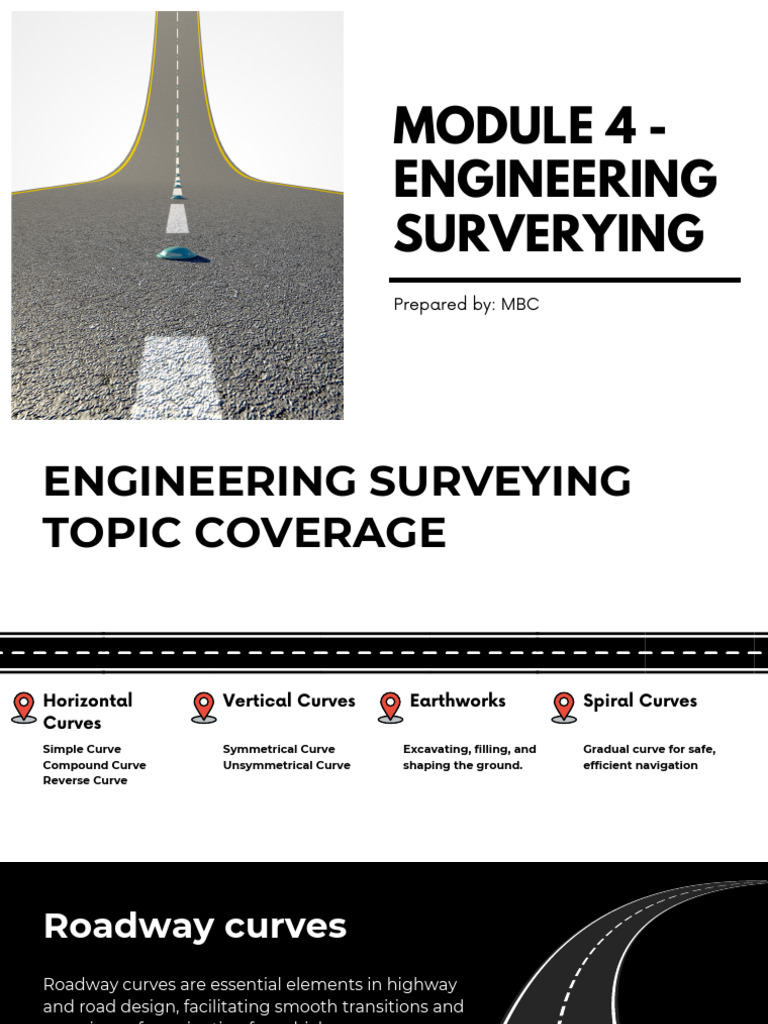 Engineering Surveying: Curves & Earthworks | PDF | Tangent | Analytic ...